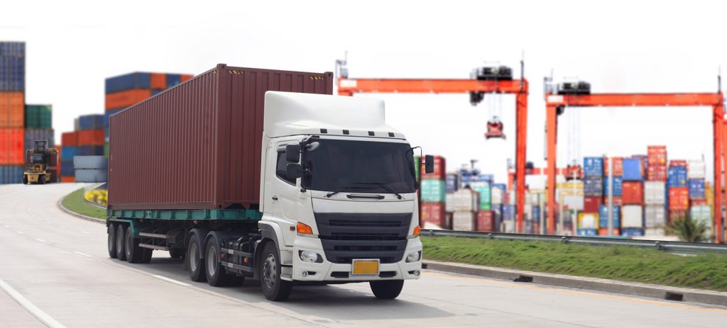 Flatbed Cargo Container Transport